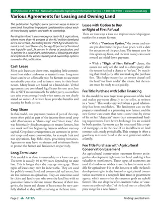 Finding Land to Farm: Six Ways to Secure Farmland | PDF