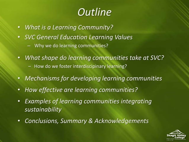 Finding Common Ground In Interdisciplinary Learning Communities | PPT