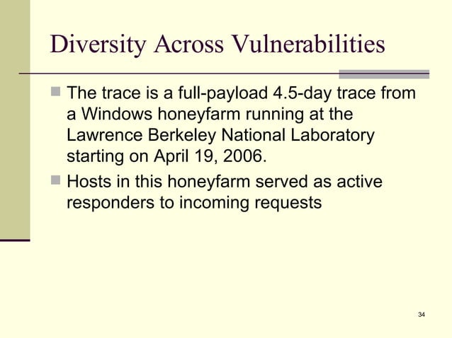 Finding Diversity In Remote Code Injection Exploits Ppt