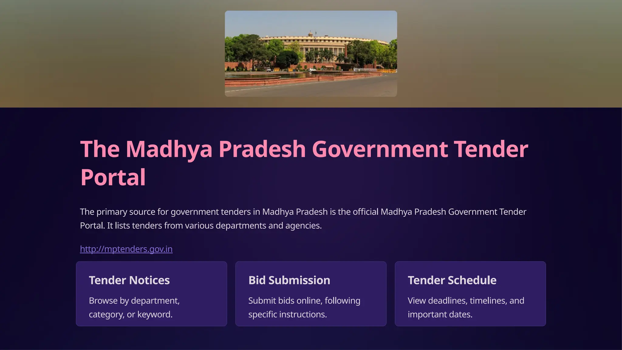 "Explore Opportunities with Madhya Pradesh Tenders" | PPTX
