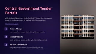 "Explore Opportunities with Madhya Pradesh Tenders" | PPTX