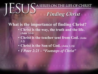 Finding Jesus | PPS