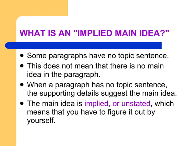 Finding Main Ideas | PPT | Sleep Disorders | Diseases and Conditions