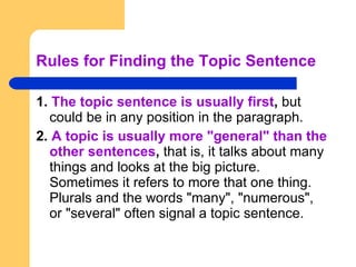 Finding Main Ideas | PPT