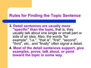 Finding Main Ideas | PPT