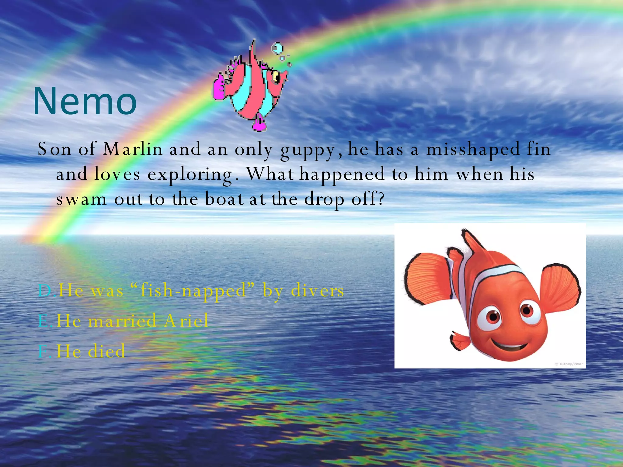 Finding Nemo!!! | PPT