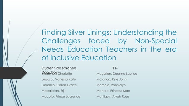 Finding-Silver-Linings. research yes phen | PPT