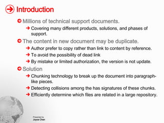 Finding Similar Files in Large Document Repositories | PPT