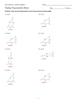 Finding%20 trigonometric%20ratios | PDF