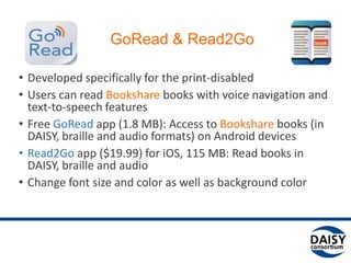 Finding Accessible Apps for Reading | PPTX