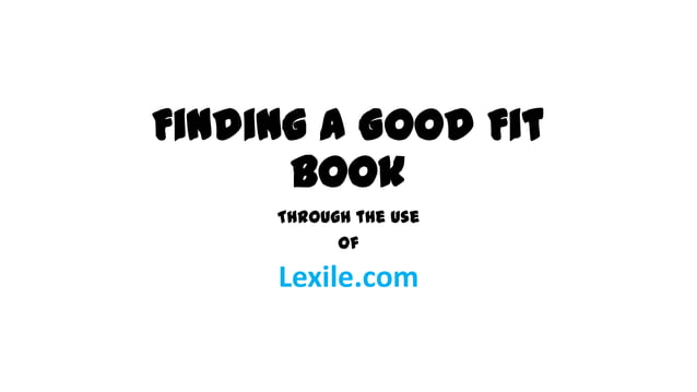 Finding a Good Fit Book | PPTX | Books and Literature