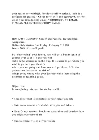 FINDING A JOB How to Introduce Yourself Over Email January.docx