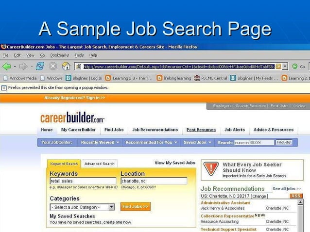 Finding A Job Online | PPT | Social Networking | Internet