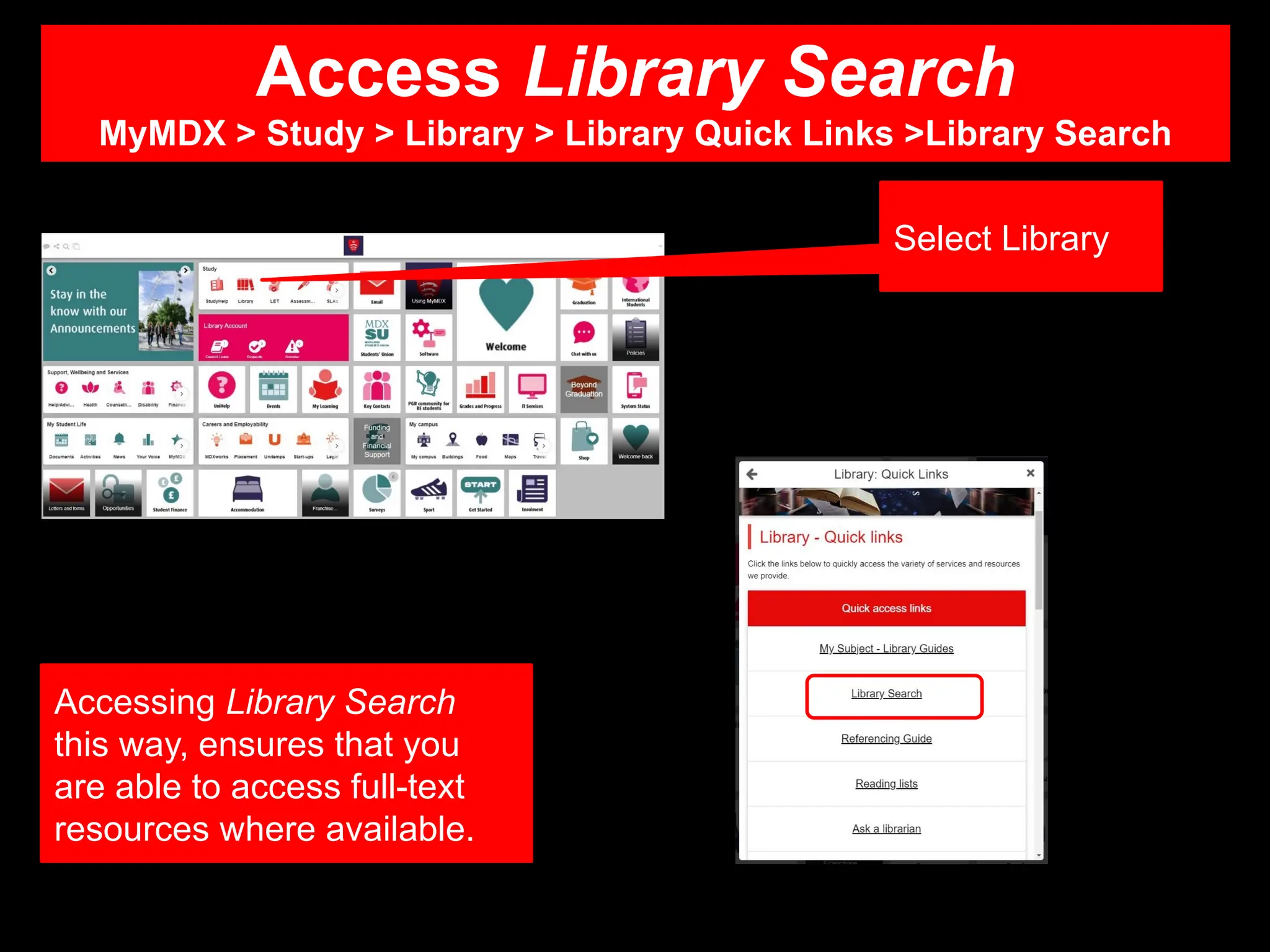 Library Search: Finding a journal article | PPTX