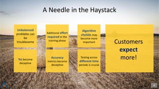 Using Machine Learning to Find a needle in a haystack Aureus Analytics ...