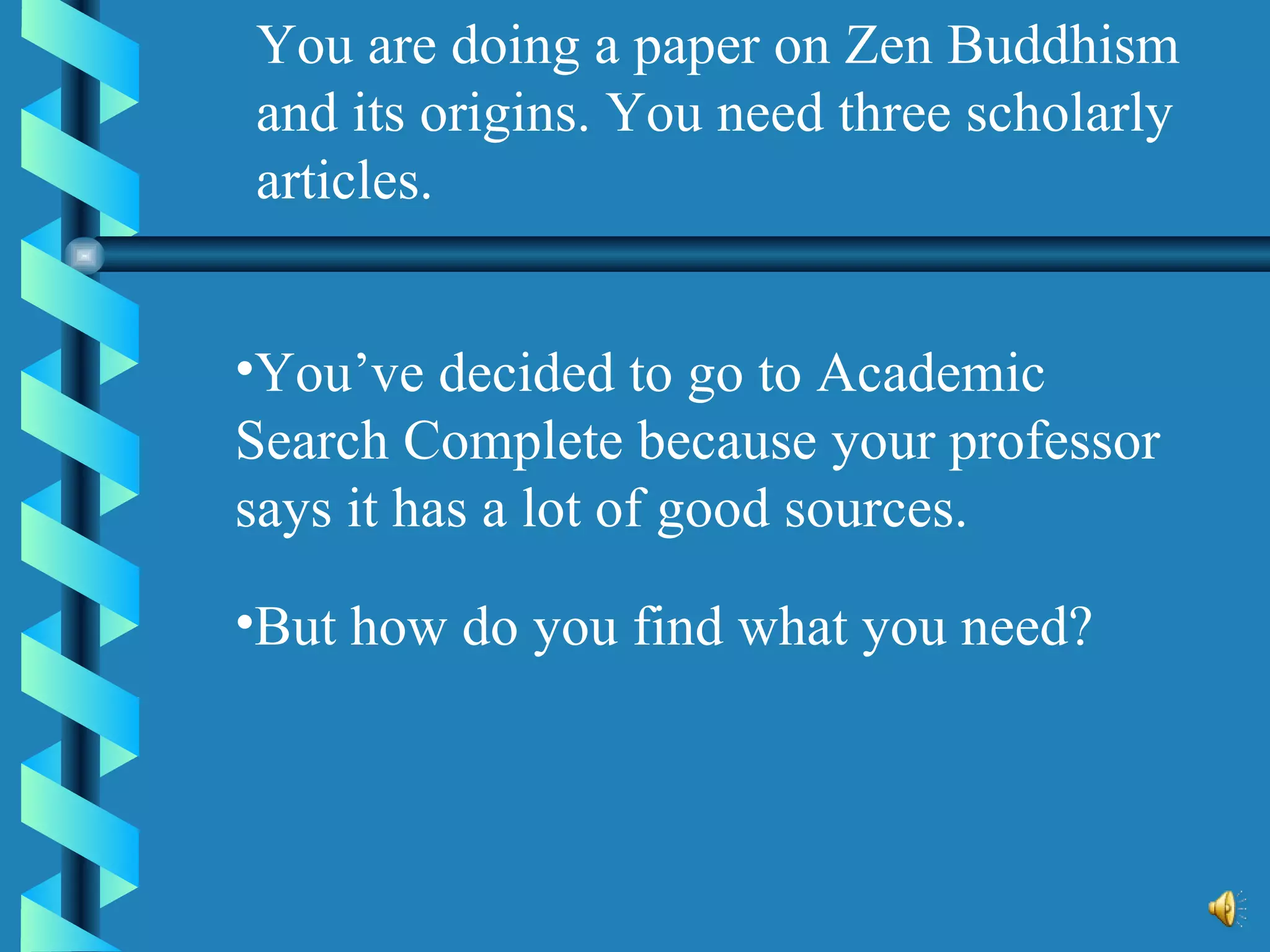 Finding articles using academic search complete | PPT