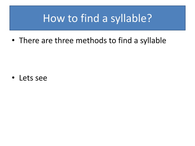 finding a syllable.pptx