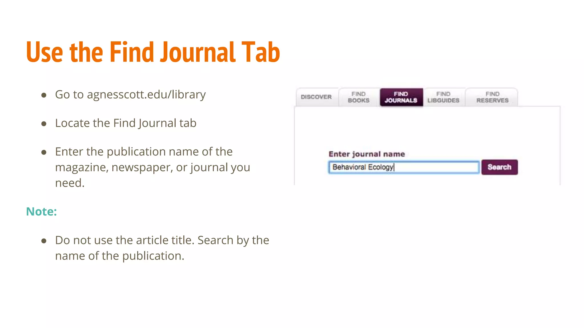 Finding a Scientific Article | PPTX
