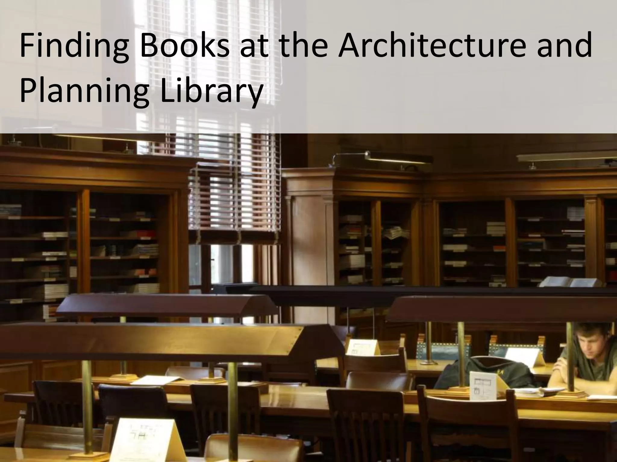Finding Books @APL | PPTX | Technology & Computing