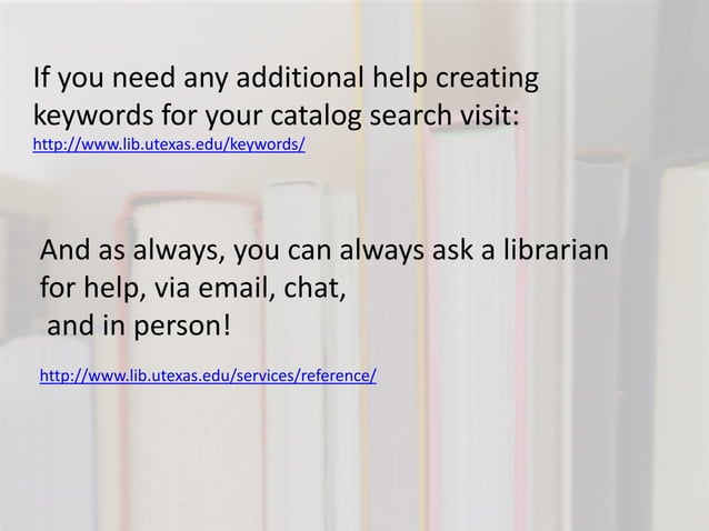 Finding Books @APL | PPT