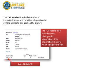 Finding books in the online catalog | PPTX | Technology & Computing