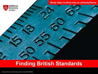 Finding British Standards | PPT