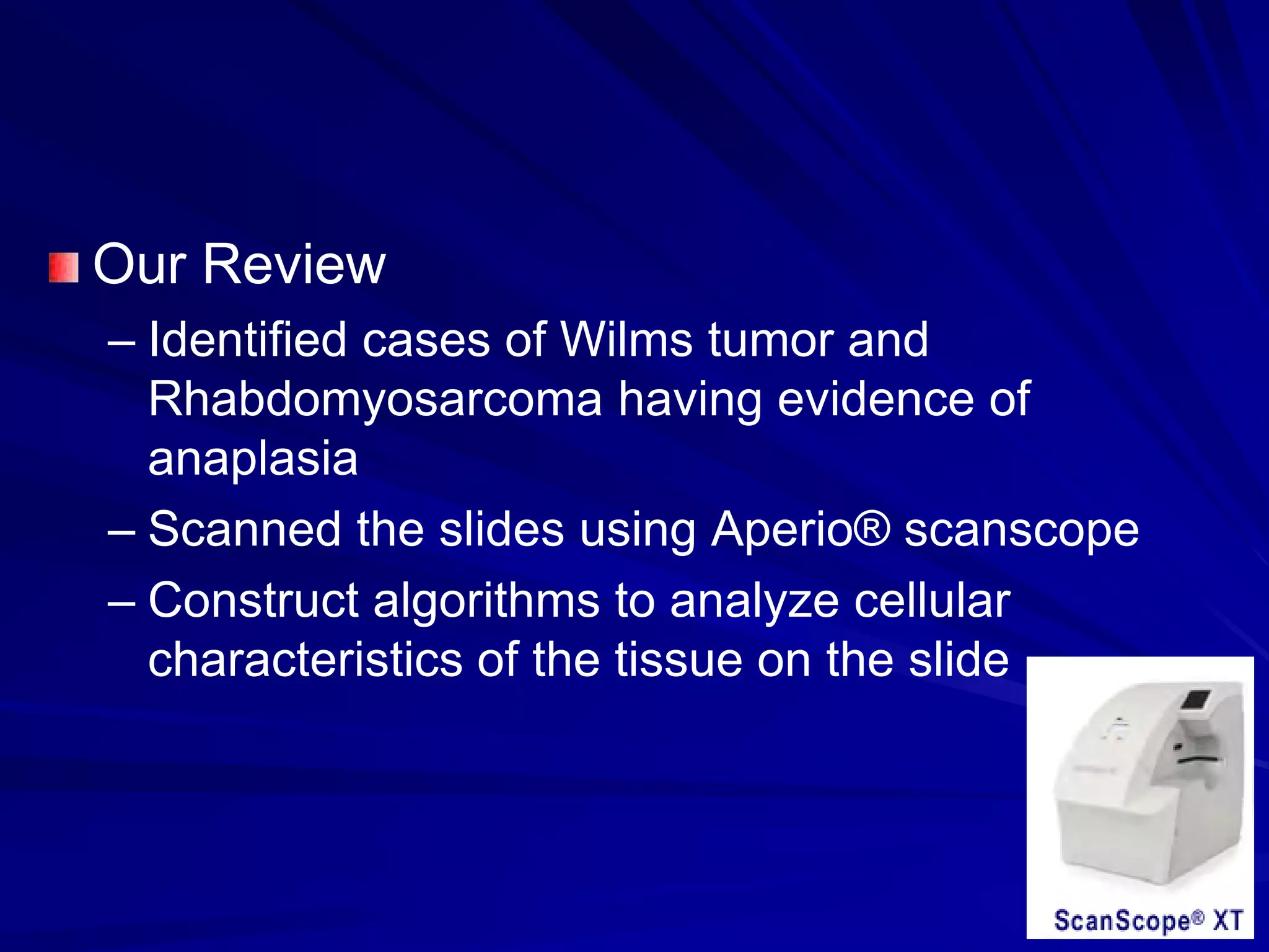 Finding cancerous anaplastic cells with image analysis | PDF