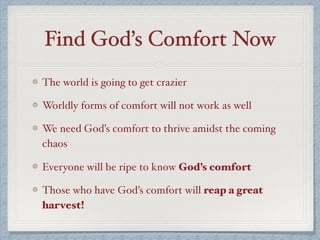 Finding Comfort | PDF