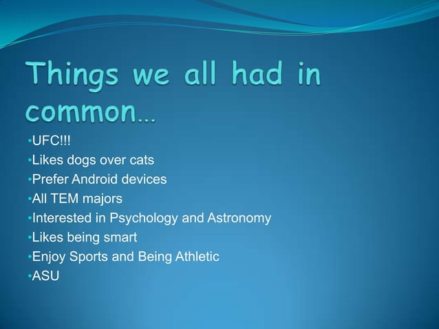 Finding common ground thingy | PPTX