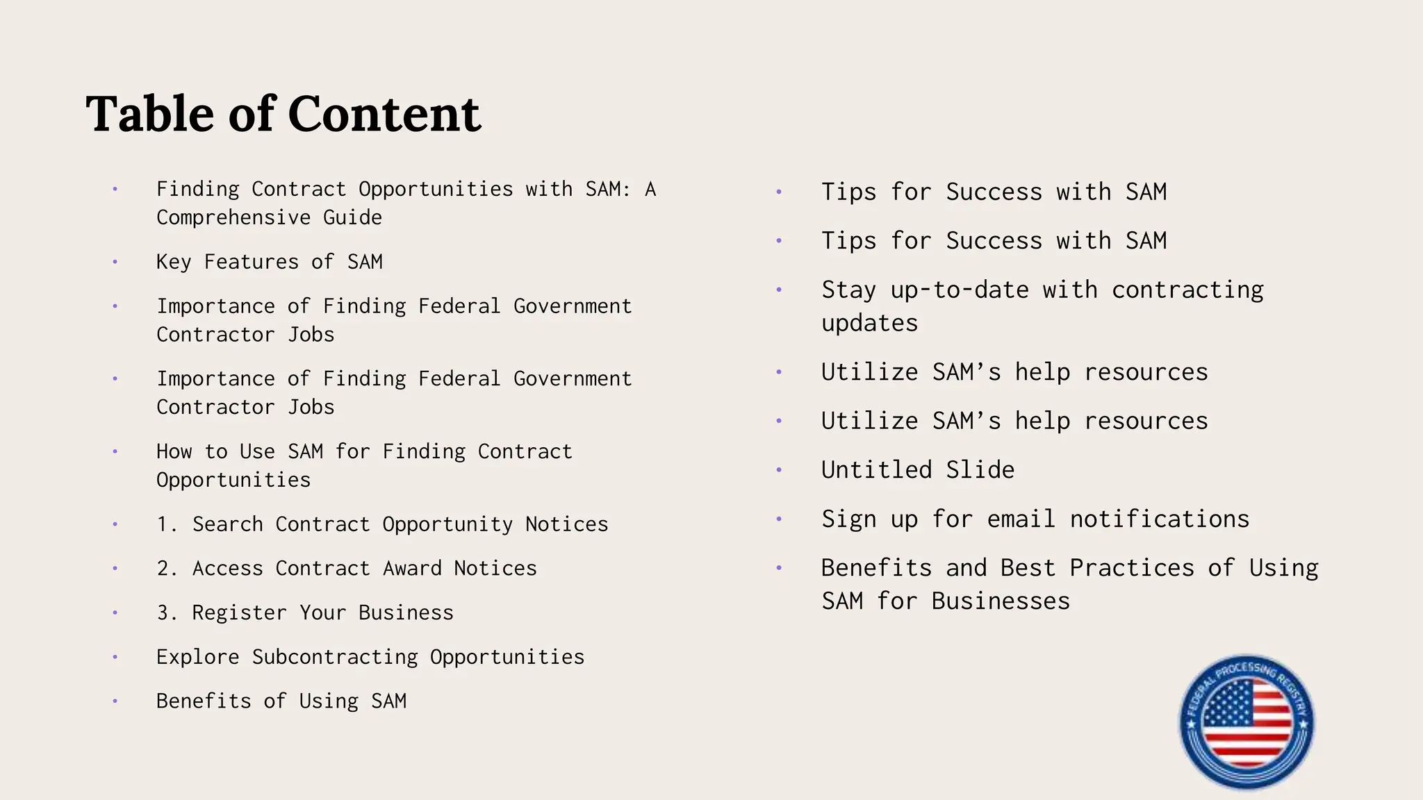 Finding Contract Opportunities with SAM.pptx