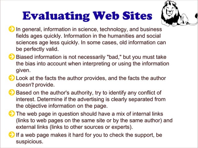 Finding credible sources | PPT