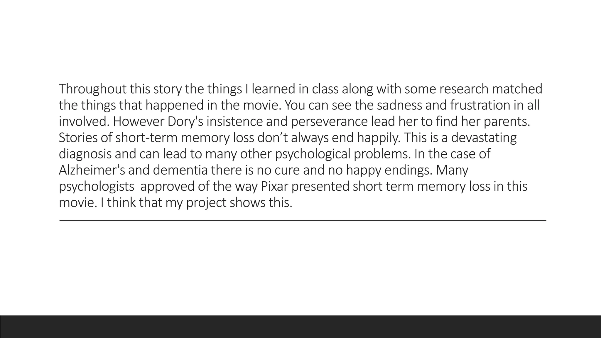 Penny's Finding dory project | PPTX