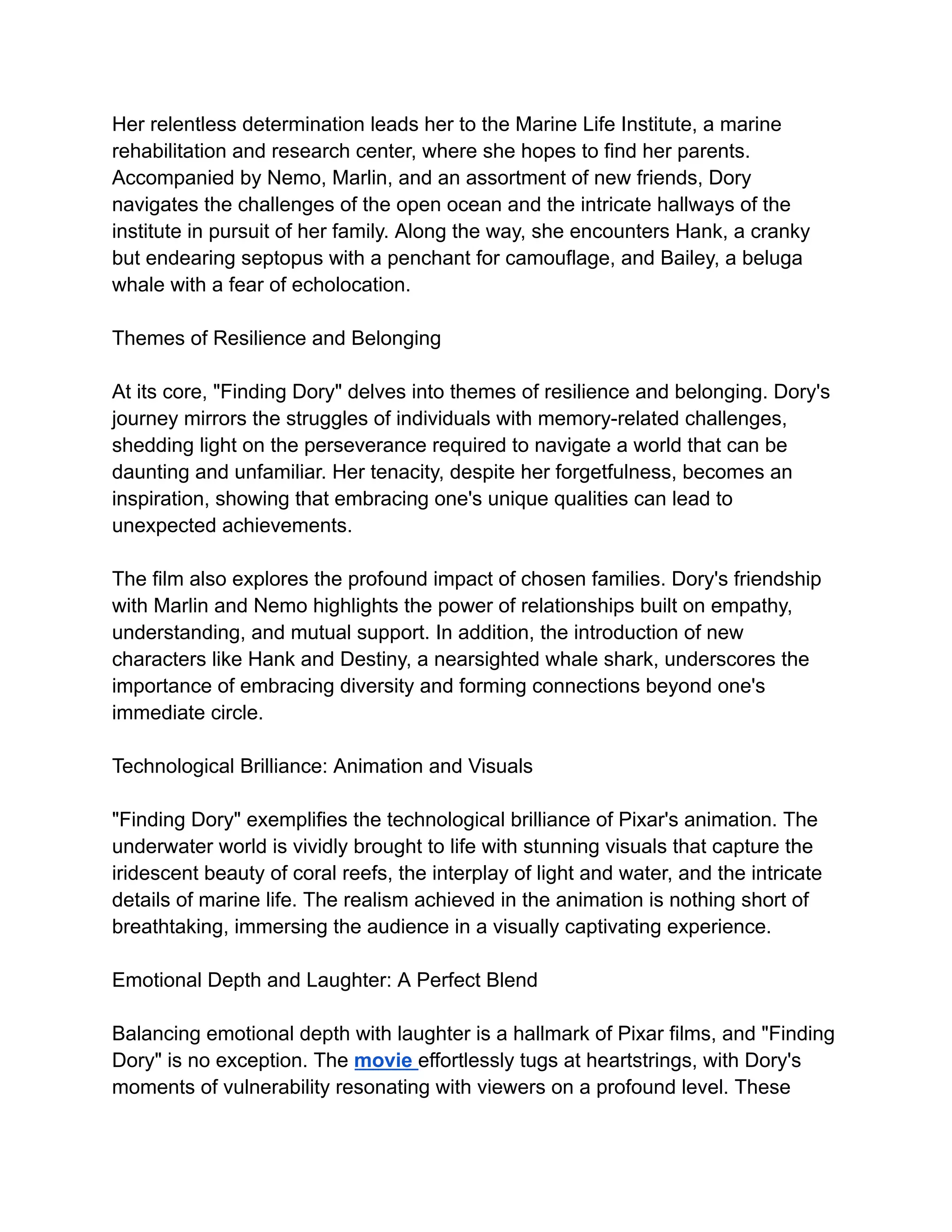 Finding Dory_ A Deep Dive into Heartwarming Adventure.pdf