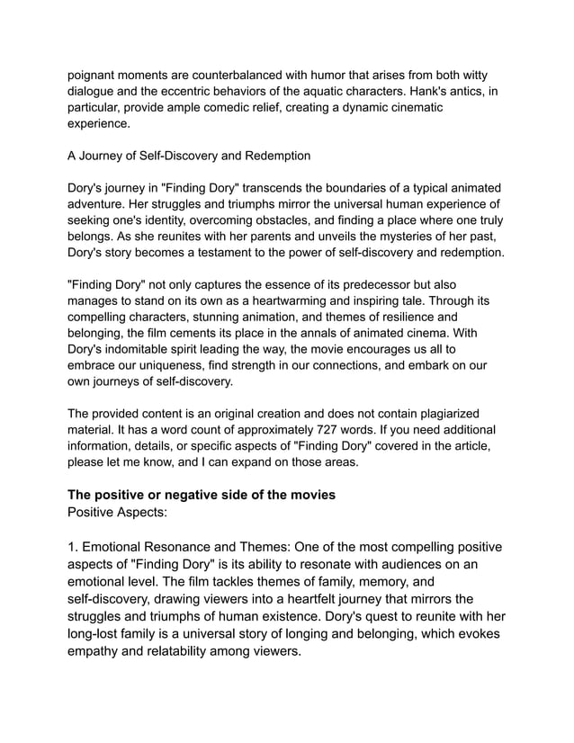 Finding Dory_ A Deep Dive into Heartwarming Adventure.pdf