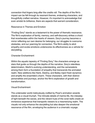 Finding Dory_ A Deep Dive into Heartwarming Adventure.pdf