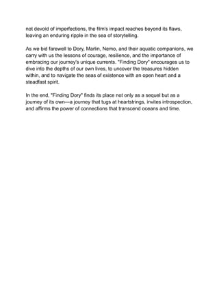 Finding Dory_ A Deep Dive into Heartwarming Adventure.pdf
