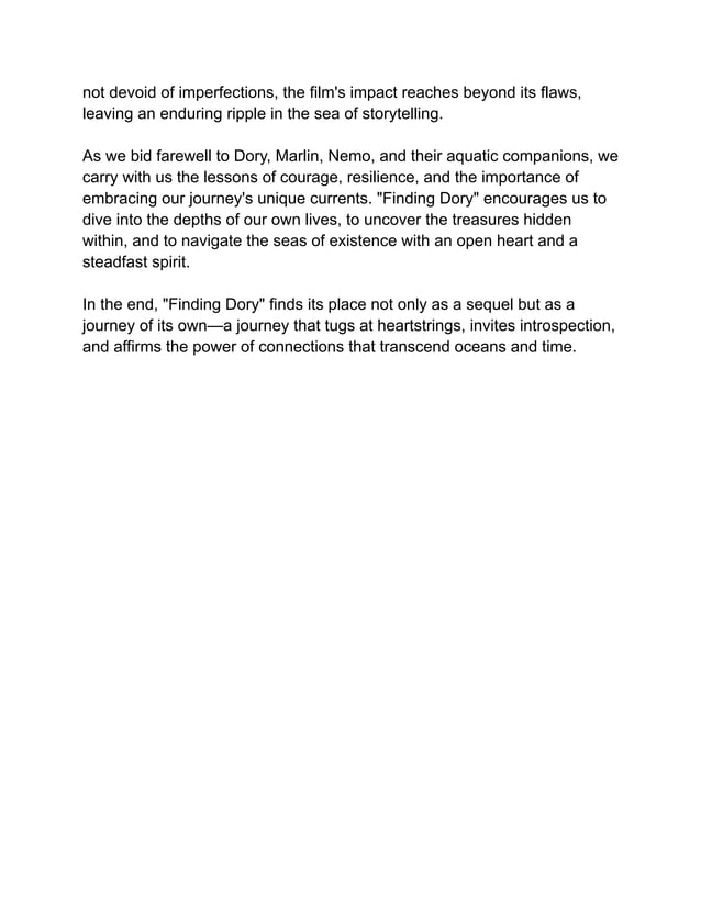 Finding Dory_ A Deep Dive into Heartwarming Adventure.pdf
