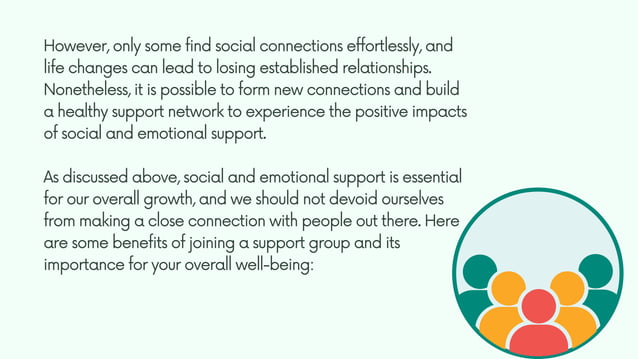 Finding Emotional Support through Support Groups | Solh Wellness | PPT