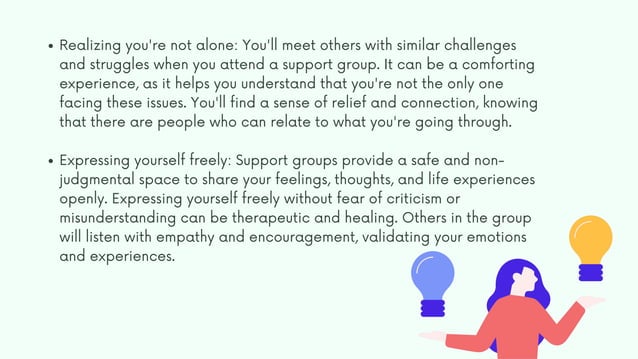 Finding Emotional Support through Support Groups | Solh Wellness | PPT
