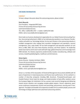 Core & Non-Core Activities: A Checklist | PDF