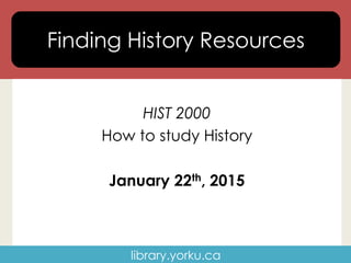 Finding history resources 2000 | PPTX | Search | Internet