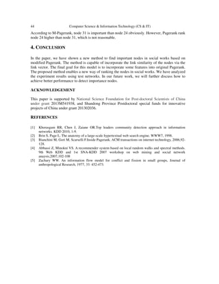 Finding important nodes in social networks based on modified pagerank | PDF
