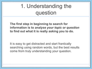 Finding information | PPTX