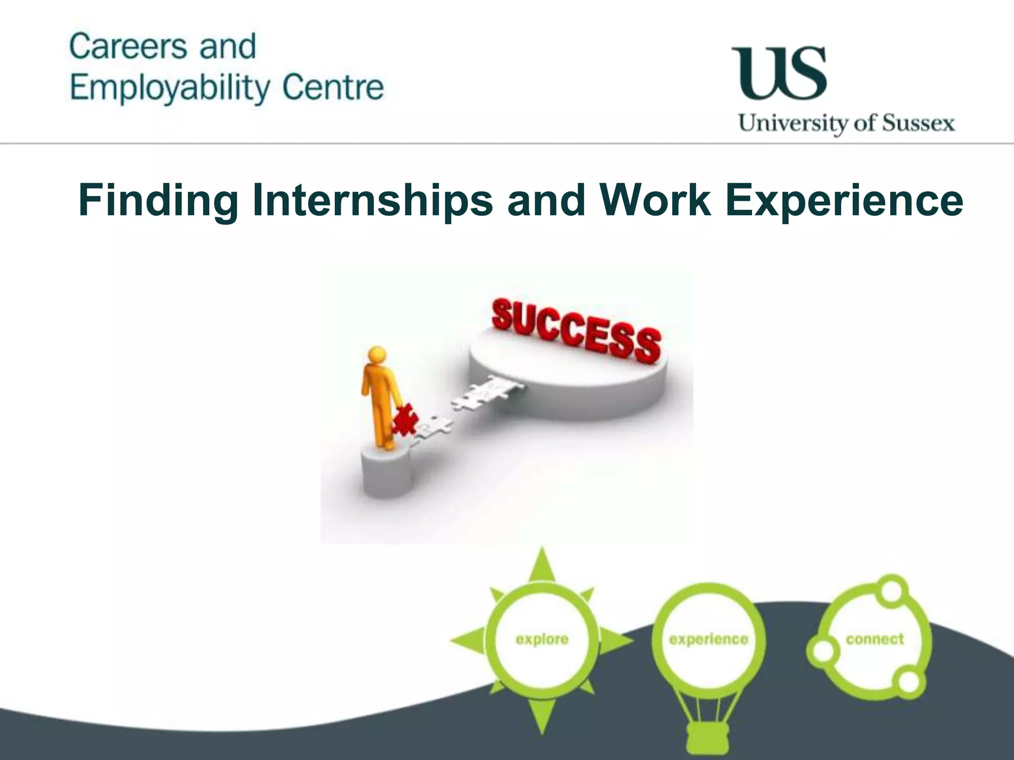 Finding Internships and Work Experience | PPTX | Resume Writing and ...