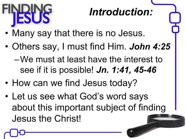 Finding Jesus | PDF