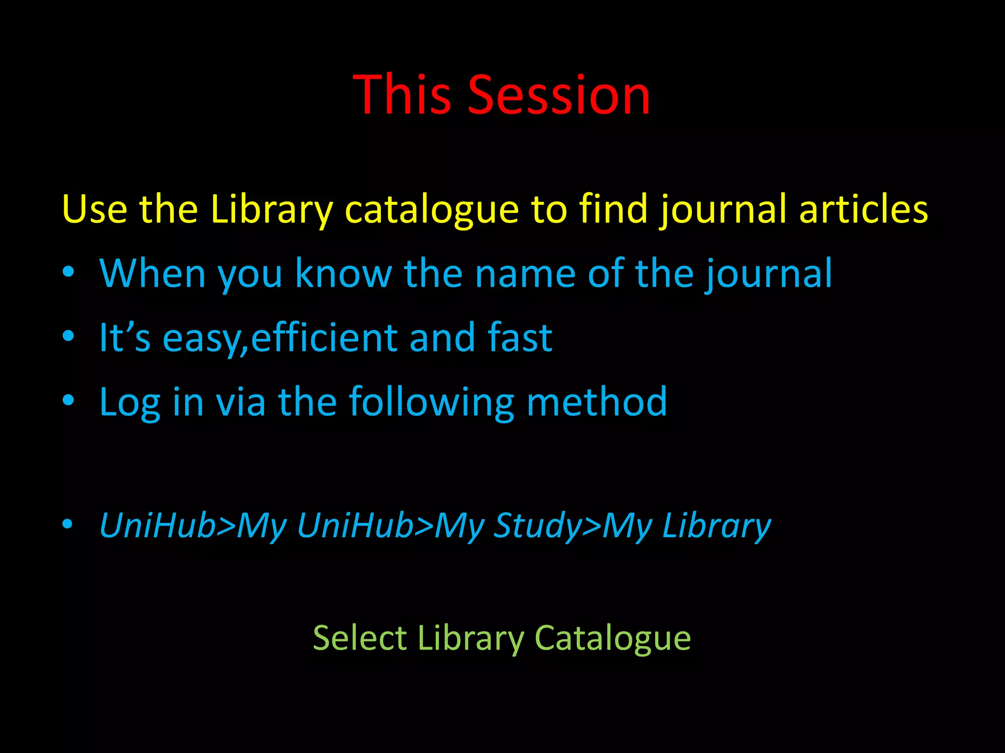 Finding journal articles(law) | PPTX