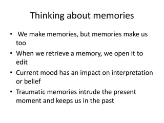 Finding Joy - Dealing with Traumatic Memory By Dr. Sanjyot Pethe | PPTX ...