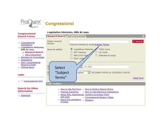 Finding legislative history | PPTX