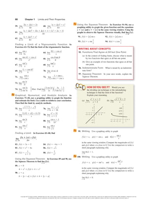 Finding limits analytically by larson | PDF