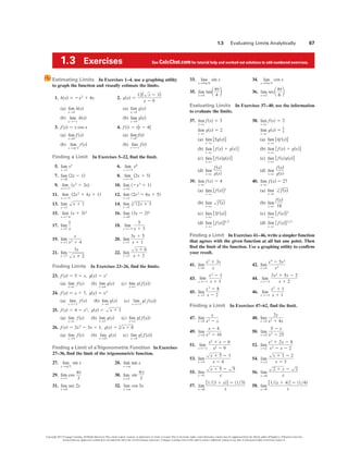 Finding limits analytically by larson | PDF